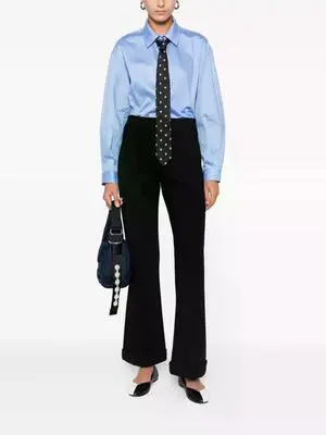 Sandro Zip-fly Flared Trousers