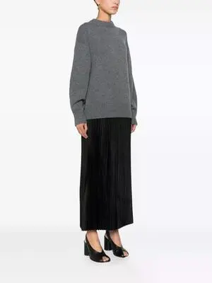 Maje Pleated Sweater Dress