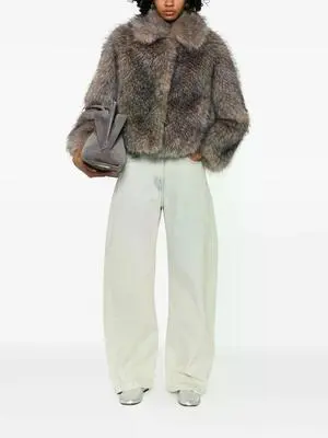 Maje Collared Faux-fur Coat