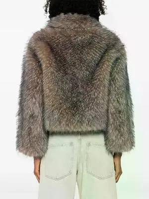 Maje Collared Faux-fur Coat