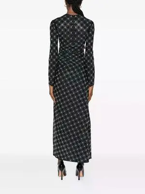 Maje Square-neck Patterned Dress