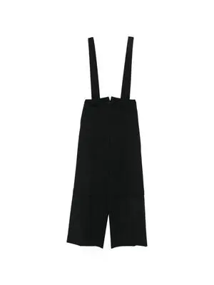 JUUN.J Palazzo Pants With Suspenders - Black