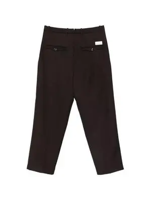 NINE:INTHE:MORNING Kai Pleated Trousers - Brown