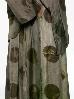 UMA WANG Printed Midi Skirt - Grey
