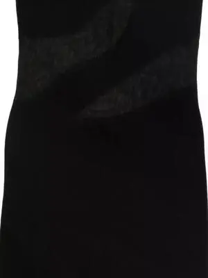 Federica Tosi Panelled One-shoulder Midi Dress - Black