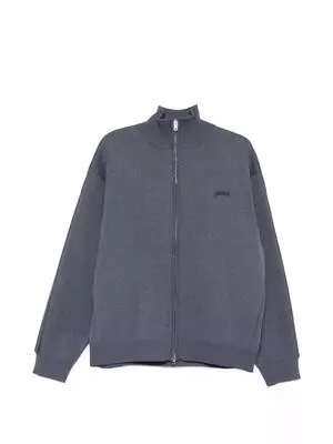 JUUN.J Striped-detail Zip-up Sweatshirt