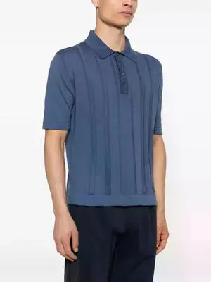 PIACENZA CASHMERE 1733 Buttoned Panelled Polo Shirt