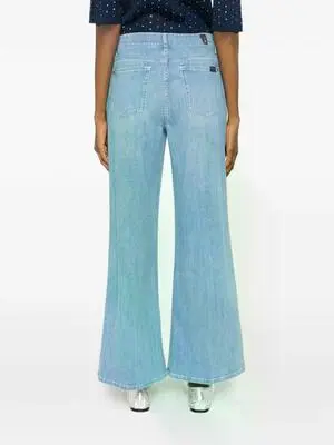 7 For All Mankind Wide-leg Denim Jeans