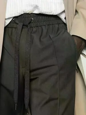 Dolce & Gabbana Zip Drawstring Trousers - Grey