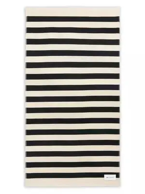 AMI Paris Stripes Beach Towel - Neutrals
