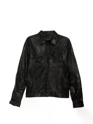 GIORGIO BRATO Leather Collared Jacket