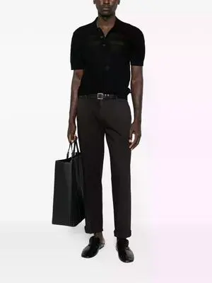 DONDUP Cuffed Trousers - Black