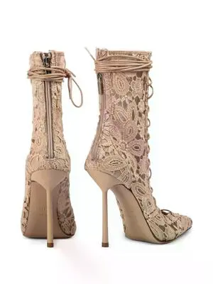 LE SILLA Chantilly Lace-up Ankle Boots