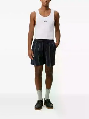 LES DEUX Lawson Striped Drawstring Shorts