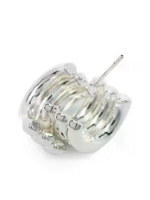 HEAVEN MAYHEM Clove Hoop Earrings - Silver