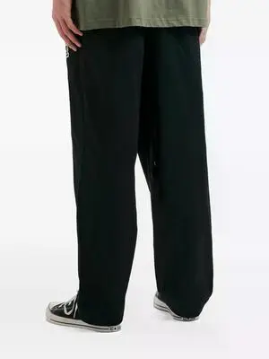 FINGERCROXX Elasticated-waistband Trousers - Black