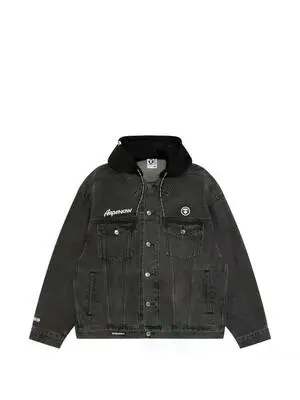 AAPE BY *A BATHING APE Hooded Cotton Jacket - Grey