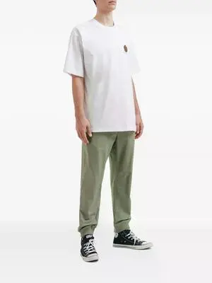 FINGERCROXX Logo-patch Trousers - Green