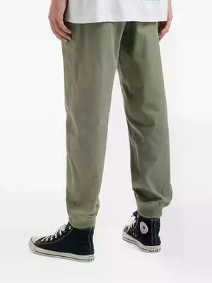 FINGERCROXX Logo-patch Trousers - Green