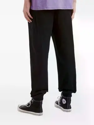 FINGERCROXX Drawstring-fastening Logo-patch Track Pants - Black