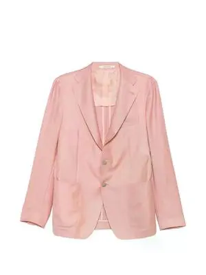 Tagliatore Flap Pocket Wool Blazer - Pink