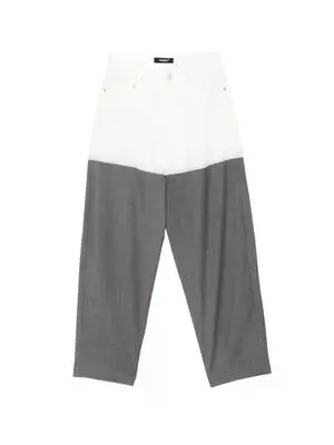 Undercover Colour-block Trousers - Grey