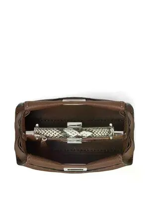 Fendi Mini Leather Peekaboo Tote