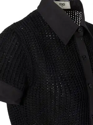 Fendi Buttoned Knitted Shirt - Black
