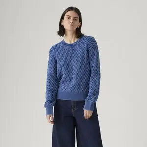 LEVI'S Boyfriend Cable Crewneck Pullover