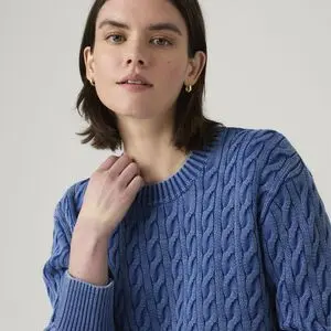 LEVI'S Boyfriend Cable Crewneck Pullover