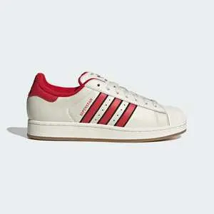 Adidas Superstar Ii Shoes - Off White / Better Scarlet / Core Black