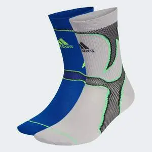 Adidas Teamgeist Crew Socks 2 Pairs - Grey Two