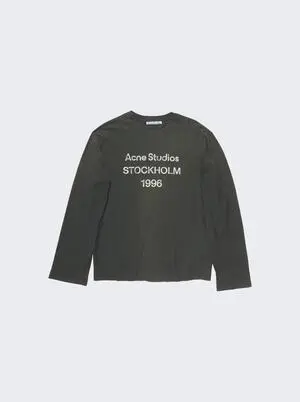 Acne Studios Relaxed Fit Logo Tee - Black