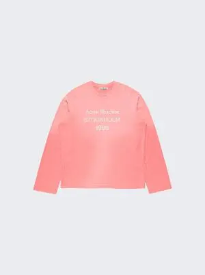 Acne Studios Relaxed Fit Logo Tee - Pink