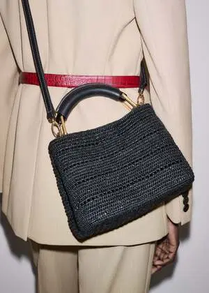ME+EM Raffia Mini Day Bag