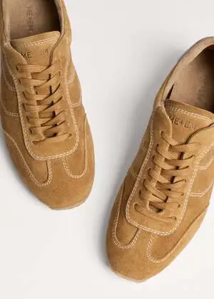 ME+EM Retro Runner Suede Sneakers - Sand