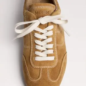 ME+EM Retro Runner Suede Sneakers - Sand