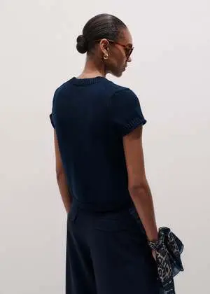 ME+EM Shrunken Straight Knit Baby Tee
