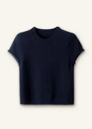 ME+EM Shrunken Straight Knit Baby Tee
