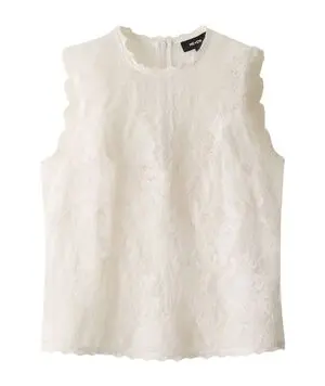 ME+EM Summer Occasion Top - Light Cream