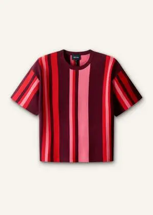 ME+EM Milano Stripe Relaxed Knit Tee