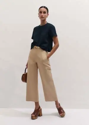 ME+EM Jacquard Short Sleeve Top