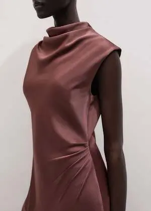 ME+EM Bias Cut Full Length Dress