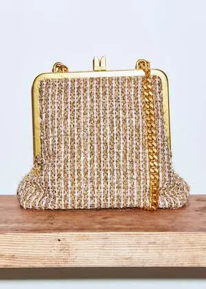 ME+EM Tweed Crossbody Bag