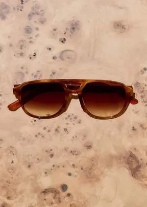 ME+EM Acetate Aviator Sunglasses - Havana Tortoiseshell