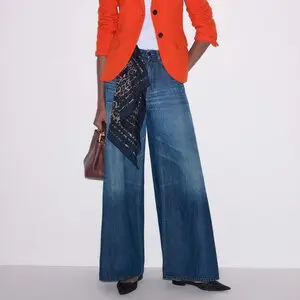 ME+EM Fitted Soft Sculpt Jacket - Tangerine Orange