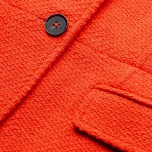 ME+EM Fitted Soft Sculpt Jacket - Tangerine Orange