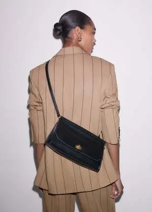 ME+EM Tailored Leather Clutch - Black