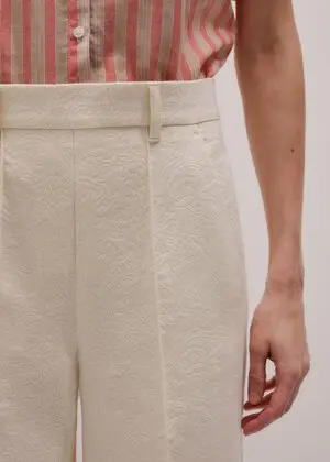 ME+EM Jacquard Wide-leg Trousers