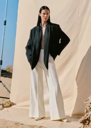 ME+EM Jacquard Wide-leg Trousers